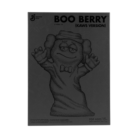 KAWS Cereal Monsters Boo Berry Figure "Black" – Stadium Goods
