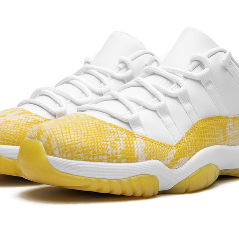 JORDAN AIR JORDAN 11 LOW WMNS "Yellow Snakeskin" – Stadium Goods