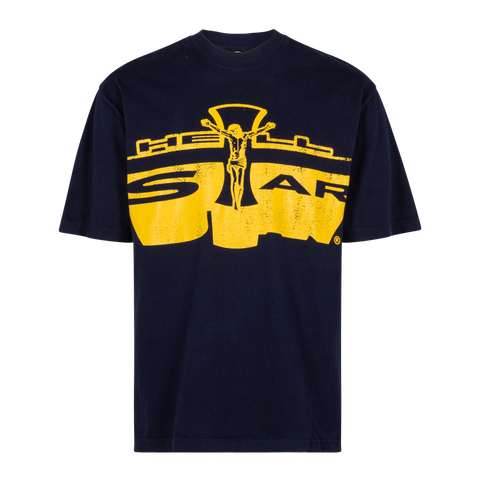HELLSTAR Jesus Emblem T-Shirt "Navy" – Stadium Goods