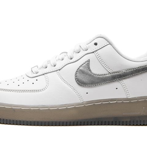 NIKE Air Force 1 "White / Metallic Silver" – Stadium Goods