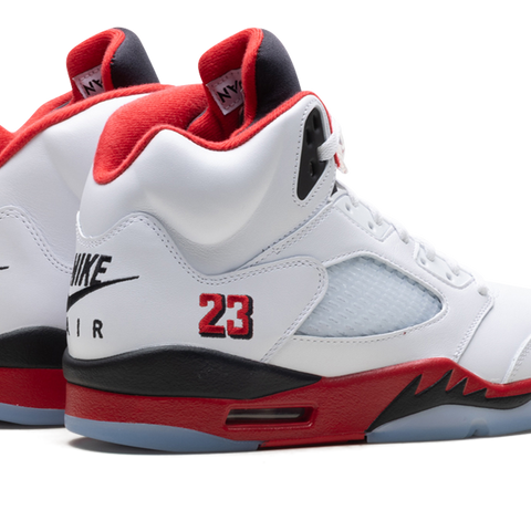 JORDAN Air Jordan 5 "Fire Red - Black Tongue (2025)" – Stadium Goods