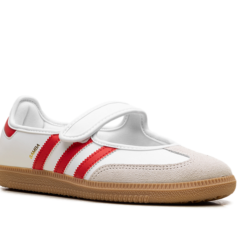 ADIDAS Samba Jane GS "White Red Gum" – Stadium Goods