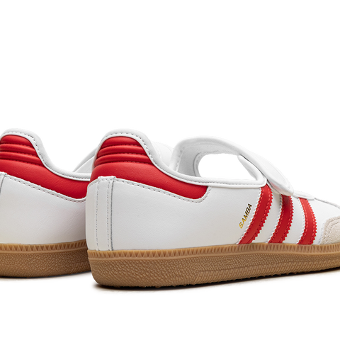 ADIDAS Samba Jane GS "White Red Gum" – Stadium Goods