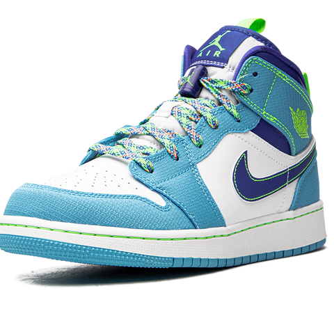 JORDAN Jordan 1 Mid SE GS "Sprite Blue" – Stadium Goods