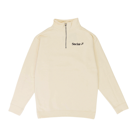 SINCLAIR QUARTER ZIP SWEATSHIRT "Cream" – Stadium Goods