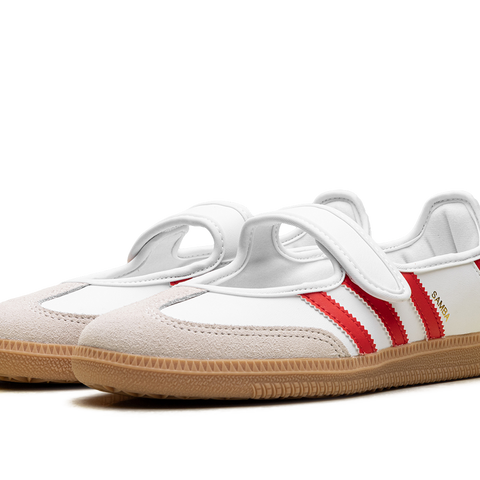 ADIDAS Samba Jane GS "White Red Gum" – Stadium Goods